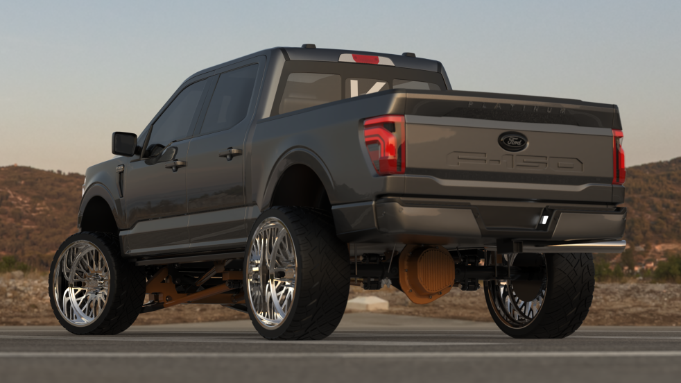 ARKON FORGED Dallas on 2024 Ford F-150 Platinum Lifted | Custom Offsets
