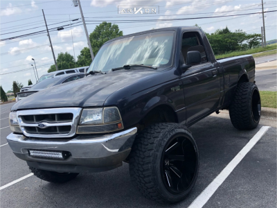 1999 Ford Ranger Wheel Offset Hella Stance >5" Suspension Lift 6 ...