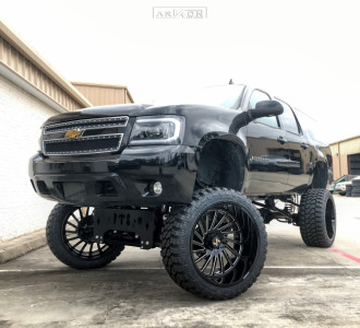 2007 Chevrolet Suburban 1500 Wheel Offset Hella Stance >5" Lifted >12 ...