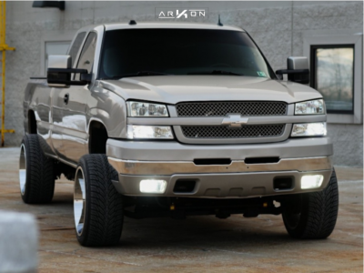2004 Chevrolet Silverado 2500 HD Wheel Offset Hella Stance >5" Leveling ...