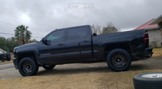 2018 Chevrolet Silverado 1500 Wheel Offset Slightly Aggressive Leveling ...