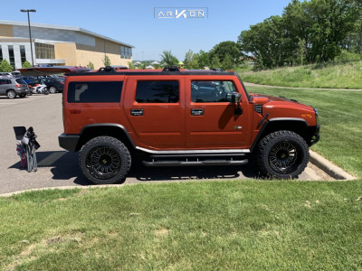 2005 Hummer H2 Wheel Offset Aggressive > 1" Outside Fender Leveling Kit ...
