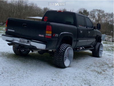 2006 GMC Sierra 1500 Wheel Offset Aggressive > 1" Outside Fender ...