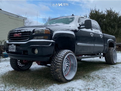 2006 GMC Sierra 1500 Wheel Offset Aggressive > 1" Outside Fender ...