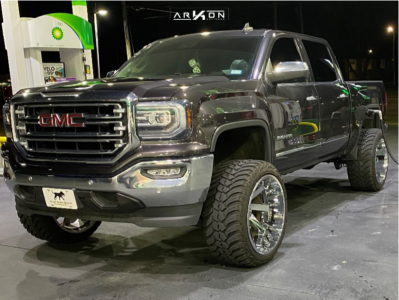 2016 GMC Sierra 1500 Wheel Offset Aggressive > 1" Outside Fender ...