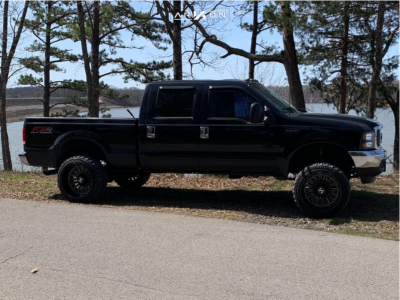 2002 Ford F-250 Super Duty Wheel Offset Aggressive > 1" Outside Fender ...
