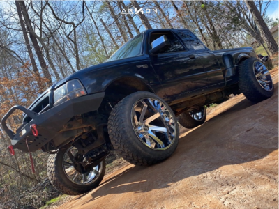 2000 Ford Ranger Wheel Offset Hella Stance >5" Suspension Lift 8 ...