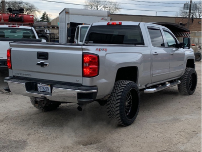 2016 Chevrolet Silverado 2500 HD Wheel Offset Aggressive > 1" Outside ...