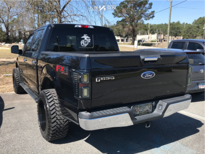 2016 Ford F-150 Wheel Offset Aggressive > 1" Outside Fender Leveling ...
