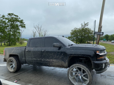 2016 Chevrolet Silverado 1500 Wheel Offset Hella Stance >5" Suspension ...