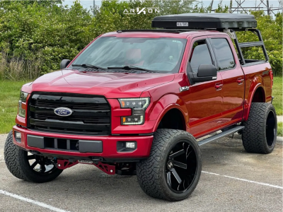 2017 Ford F-150 Wheel Offset Hella Stance >5" Suspension Lift 6.5 ...