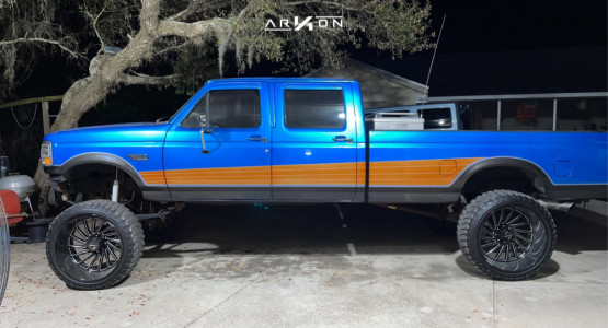 1997 Ford F-350 Wheel Offset Aggressive > 1" Outside Fender Suspension ...