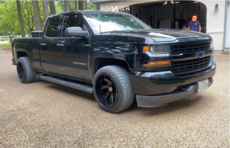 2018 Chevrolet Silverado 1500 Wheel Offset Aggressive > 1" Outside ...