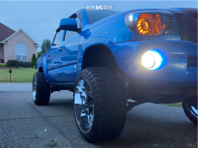 2007 Toyota Tacoma Wheel Offset Hella Stance >5" Suspension Lift 3.5 ...