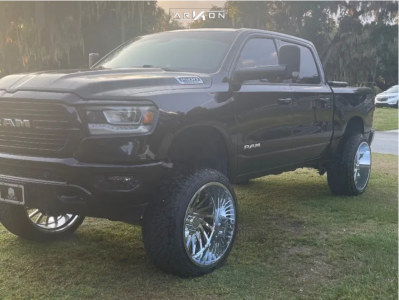 2019 Ram 1500 Wheel Offset Aggressive > 1" Outside Fender Suspension ...