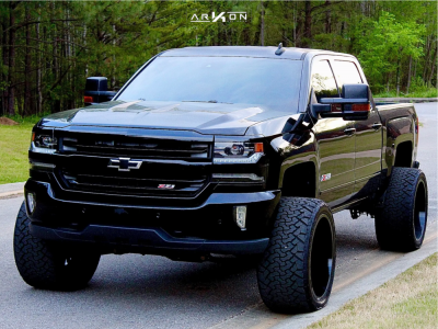 2016 Chevrolet Silverado 1500 Wheel Offset Hella Stance >5" Suspension ...