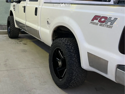 2008 Ford F-250 Super Duty Wheel Offset Aggressive > 1" Outside Fender ...