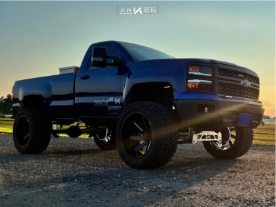 2014 Chevrolet Silverado 1500 Wheel Offset Hella Stance >5" Suspension ...