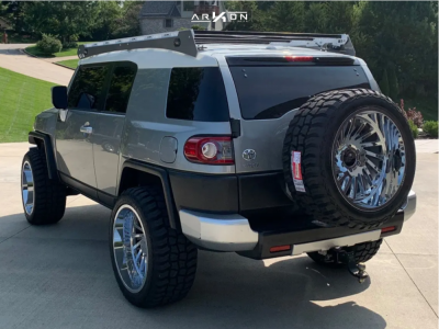 2012 Toyota FJ Cruiser Wheel Offset Super Aggressive 3"-5" Leveling Kit ...