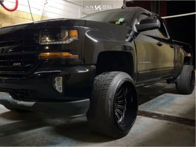 2018 Chevrolet Silverado 1500 Wheel Offset Hella Stance >5" Suspension ...
