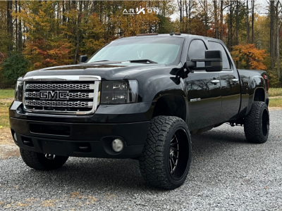 2012 GMC Sierra 2500 HD Wheel Offset Aggressive > 1" Outside Fender ...
