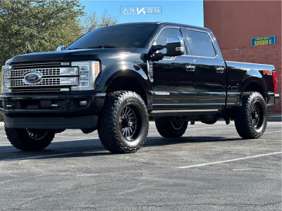 2017 Ford F-250 Super Duty Wheel Offset Aggressive > 1" Outside Fender ...