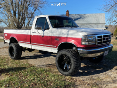 1995 Ford F-150 Wheel Offset Aggressive > 1" Outside Fender Suspension ...