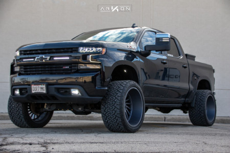 2021 Chevrolet Silverado 1500 Wheel Offset Hella Stance >5" Suspension ...
