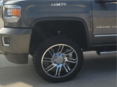 2017 GMC Sierra 2500 HD Wheel Offset Aggressive > 1" Outside Fender ...