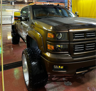 2015 Chevrolet Silverado 1500 Wheel Offset Hella Stance >5" Suspension ...