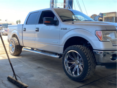 2012 Ford F-150 Wheel Offset Aggressive > 1" Outside Fender Suspension ...