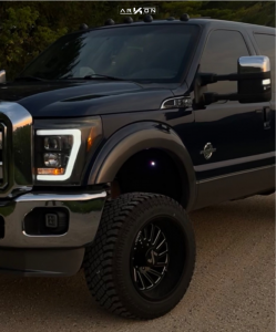 2012 Ford F-250 Super Duty Wheel Offset Aggressive > 1" Outside Fender ...