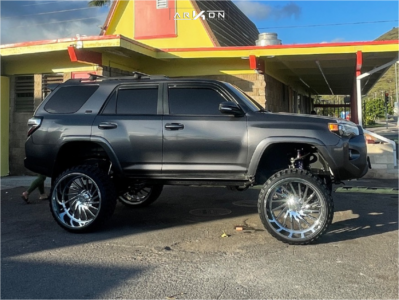 2022 Toyota 4Runner Wheel Offset Hella Stance >5" Suspension Lift 10 ...
