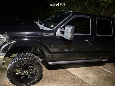 2016 Ford F-250 Super Duty Wheel Offset Aggressive > 1" Outside Fender ...