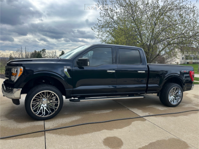 2022 Ford F-150 Wheel Offset Super Aggressive 3"-5" Leveling Kit ...