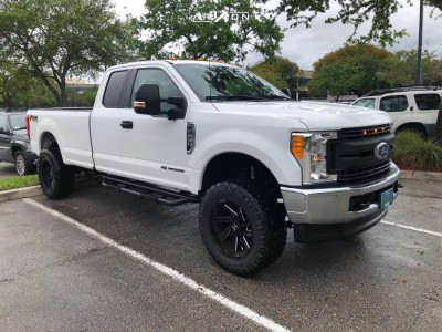 2017 Ford F-250 Super Duty Wheel Offset Aggressive > 1" Outside Fender ...