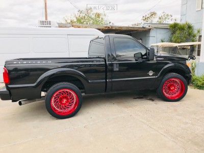2012 Ford F-250 Super Duty Wheel Offset Super Aggressive 3"-5" Lowered ...