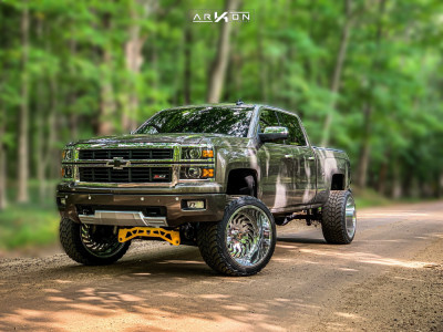 2015 Chevrolet Silverado 1500 Wheel Offset Hella Stance >5" Suspension ...