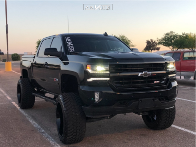 2017 Chevrolet Silverado 1500 Wheel Offset Hella Stance >5" Suspension ...