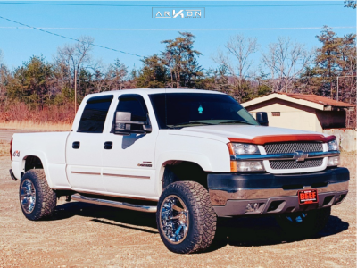 2004 Chevrolet Silverado 2500 HD Wheel Offset Aggressive > 1" Outside ...