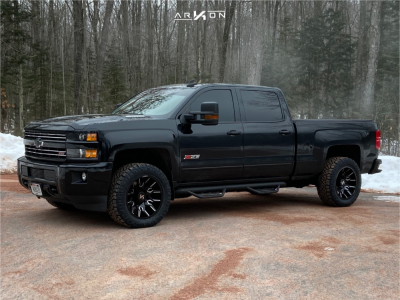 2016 Chevrolet Silverado 2500 HD Wheel Offset Aggressive > 1" Outside ...