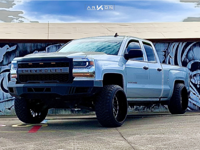 2016 Chevrolet Silverado 1500 Wheel Offset Aggressive > 1" Outside ...