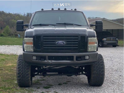 2008 Ford F-350 Super Duty Wheel Offset Aggressive > 1" Outside Fender ...