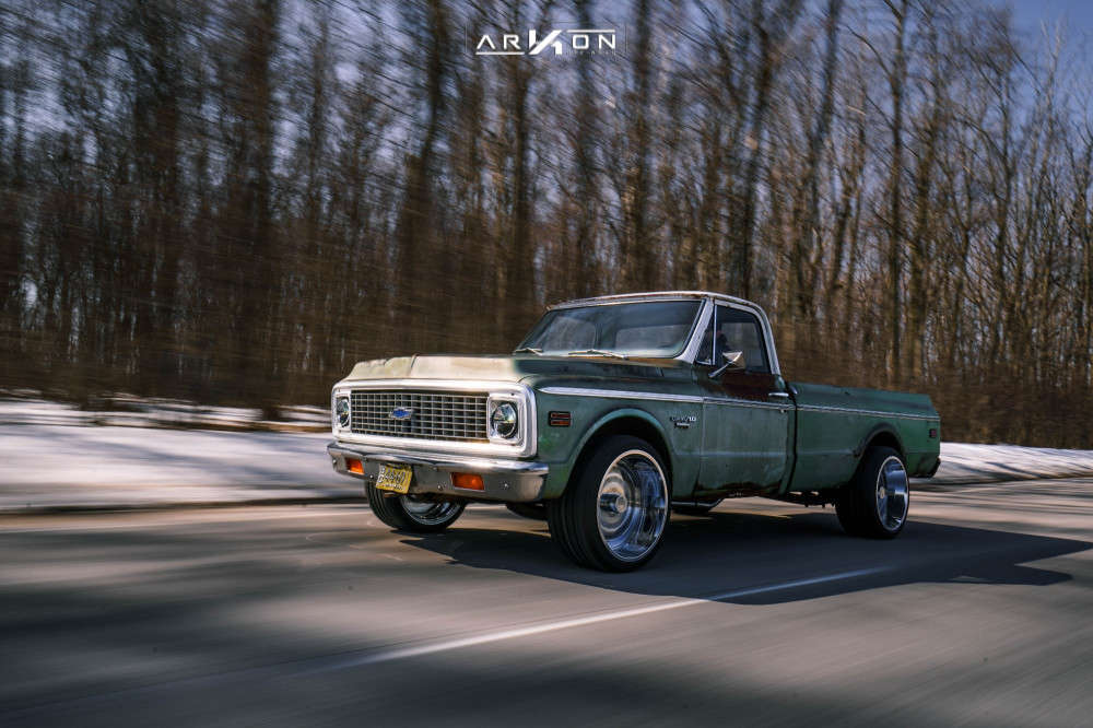 1972 Chevrolet C10 Wheel Offset Slightly Aggressive Stock | 1039316 ...