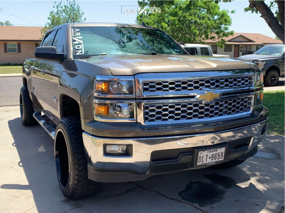 2014 Chevrolet Silverado 1500 Wheel Offset Aggressive > 1" Outside ...