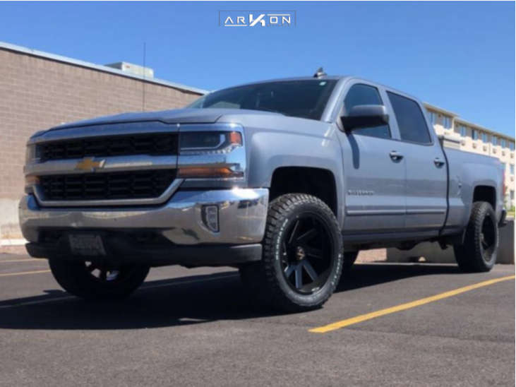 2016 Chevrolet Silverado 1500 Wheel Offset Aggressive > 1" Outside ...