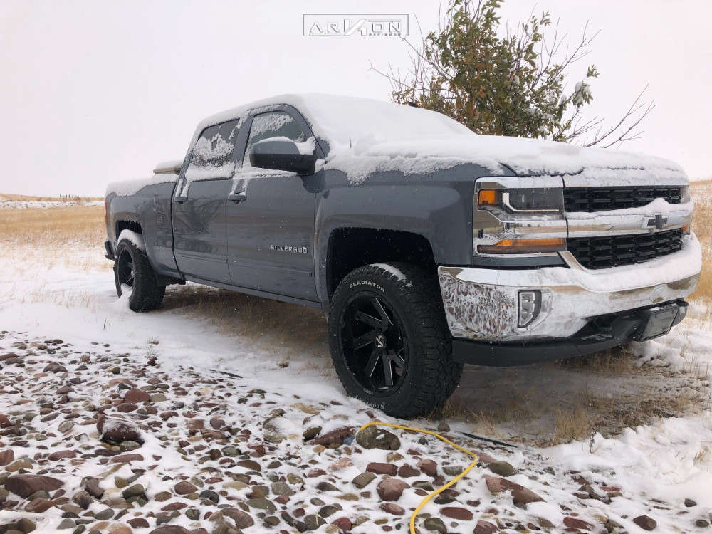 2016 Chevrolet Silverado 1500 Wheel Offset Aggressive > 1" Outside ...