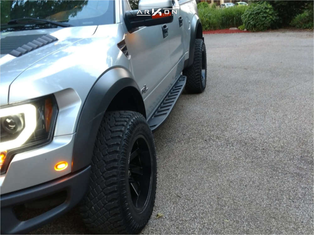 2012 Ford Raptor Wheel Offset Aggressive > 1" Outside Fender Stock ...
