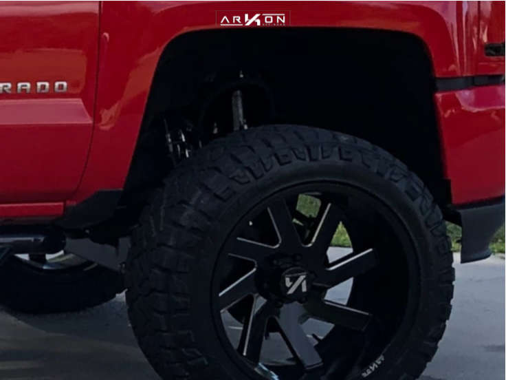 2019 Chevrolet Silverado 1500 LD Wheel Offset Aggressive > 1" Outside ...