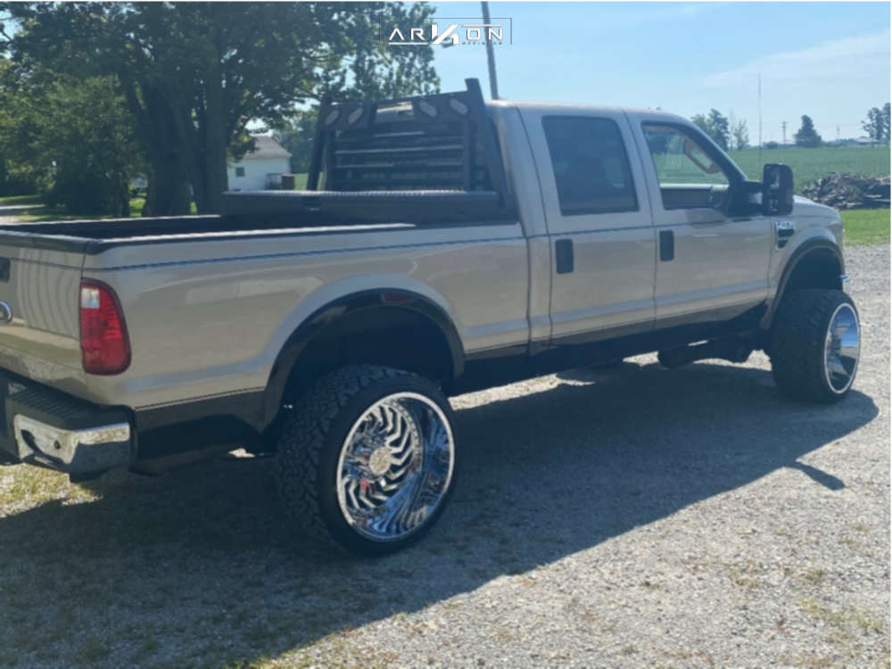 2008 Ford F-250 Super Duty Wheel Offset Hella Stance >5" Suspension ...